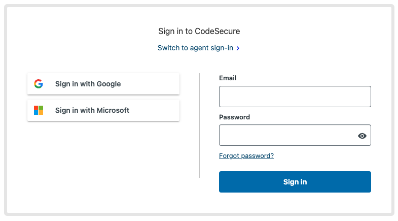 How To: Request a support portal account – CodeSecure
